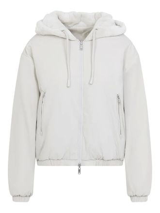 Moose Knuckles hoodie &agrave; poche passepoil&eacute;e - Blanc