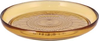 Bitz Kusintha Glasteller, Teller aus Glas, 18 cm, Amber