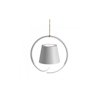 Zafferano Zafferano - Lampe &agrave; suspension led rechargeable et dimmable Poldina Bianca