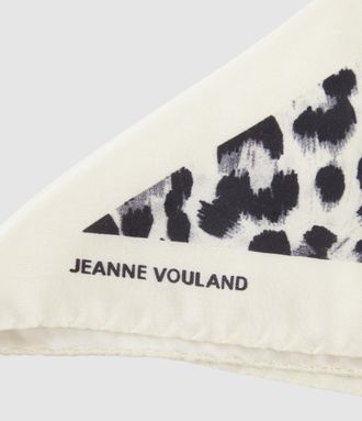 Jeanne Vouland Foulard Modal Soie Pois L&eacute;opard