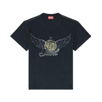 Diesel T-Gerio T-Shirt - - Tops - Herren - Schwarzk - S