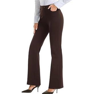 Generic Robe taille haute pour femme, pantalon de travail d&eacute;contract&eacute;, fluide, infroissable, confortable, contr&ocirc;le du ventre, pantalon de bureau formel 2026, 
