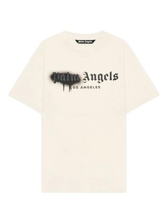 Palm Angels t-shirt Spray City Los Angeles &agrave; logo imprim&eacute; - Blanc