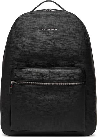 Tommy Hilfiger Rucksack Tommy Hilfiger Th Business Leather Backpack AM0AM13641 Schwarz