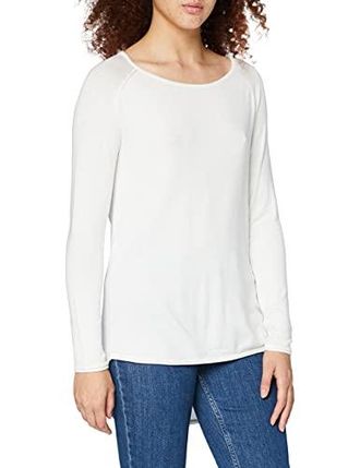 Only Onlmila Lacy L/s Long Pullover KNT Pull, Bianco (Cloud Dancer) - XS