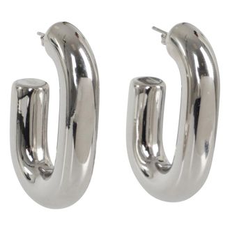 Paco Rabanne Femme, Accessoires, Gris, Taille: ONE Size XL Link Hoops