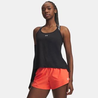 Under Armour Vanish Racerback Tanktop f&uuml;r Damen Ultimate Schwarz / Mod Grau XXL