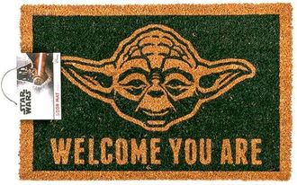 Out of the Blue Paillasson Star Wars Yoda env. 60 x 40 cm avec Carte den-tête à Suspendre