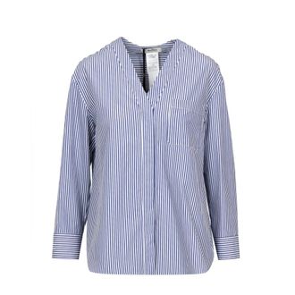 Max Mara S Max Mara Shirts Air Force Blue+White - - Blouses & Shirts - Damen - Blau - L