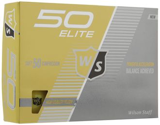Wilson Staff Fifty Elite Golfball, Gelb