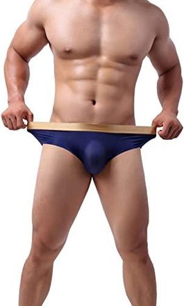 Generic Sous-v&ecirc;tements pour homme en polyester confortable pour homme Sous-v&ecirc;tements respirants &agrave; la mode sous-v&ecirc;tements pour hommes, bleu marine, XXL