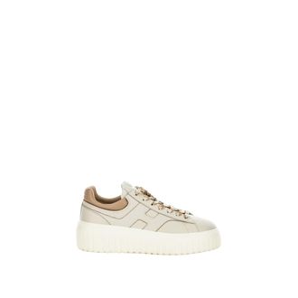 Hogan Femme, Chaussures, Beige, Taille: 38 EU H-Stripes Baskets