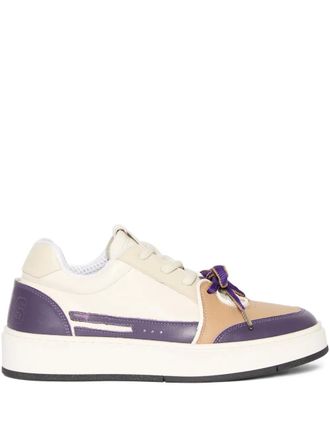 GCDS baskets Bucket à détail de noeud - Blanc