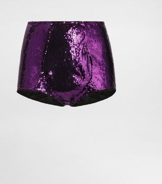 Dolce & Gabbana Pailletten-panty - Frau Unterwäsche Fuchsia 3