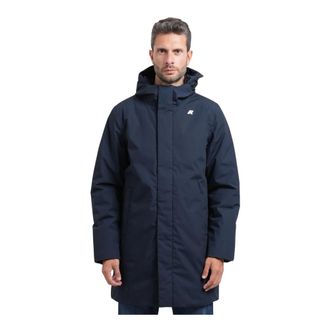 K-Way Thomas Warm Ottoman - - Coats - Herren - Blau - M