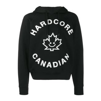Dsquared2 Hardcore Felpa Hoodie - - Sweatshirts & Hoodies - Herren - Schwarzk - XL