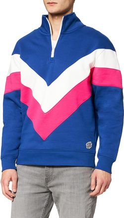 GANT Herren D2. V-Stripe Tiger Half Zip Sweat Sweatshirt, College Blue, XL