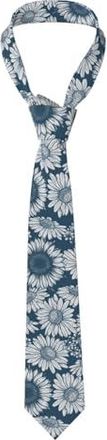 Generic Cravate Homme Fleur De Tournesol Marguerite Fine Necktie Classique Cravate Pour Homme Pour Affaires Mariage Accessoires