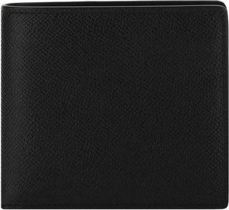 Maison Margiela Homme, Accessoires, Noir, Taille: ONE Size Portefeuille en cuir avec coutures embl&eacute;matiques