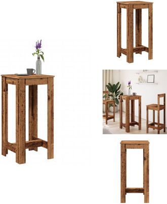 vidaXL Vidaxl - Bartisch Altholz-Optik 51x50x103,5 cm Holzwerkstoff - Bartisch - Bartische - Stehtisch - Kneipentisch