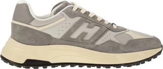 Hogan Low-Top Sneaker - Hyperlight - Suede And Canvas Sneakers - Gr. 6_5 - in Grau - f&uuml;r Damen