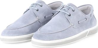 Van Bommel Low-Top Sneaker - Schn&uuml;rschuhe aus Veloursleder - Gr. 42 (EU) - in Blau - f&uuml;r Damen