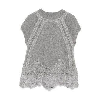 Ermanno Scervino Damen, Strickwaren, Grau, SGr&ouml;&szlig;e