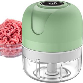Generico Hachoir Ail &Eacute;lectrique - Presse Machine Robot Culinaire B&eacute;b&eacute; Sans Fil | Mini Appareil 250ml ABS Acier Inoxydable | Cuisine Rapide Pratique Sant&eacute; Acces