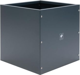 Herstera Garden Metall Pflanzk&uuml;bel Cube | Anthrazit | 50x50x50 cm