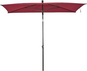 Siena Garden City Push Mittelstockschirm 210x140 cm Plum