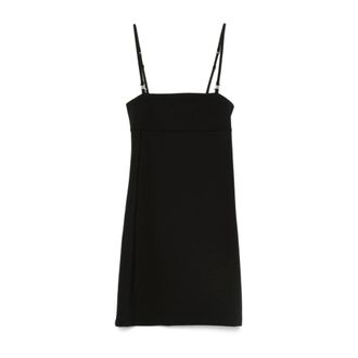 Sportmax Femme, Robes, Noir, Taille: 40 FR Robe en maille viscose stretch