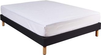 TERRE DE NUIT Protège matelas anti-acariens Microstop molleton 100% coton - bonnet 27 cm 160x200
