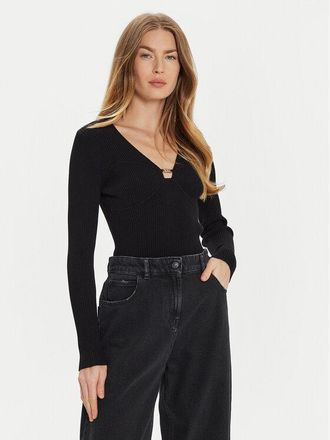 Twin-Set Pullover 242TP3132 Schwarz Slim Fit