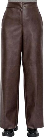 Kaos Kaos, Femme, Pantalons, Brun, Taille: 42 FR Pantalon en similicuir