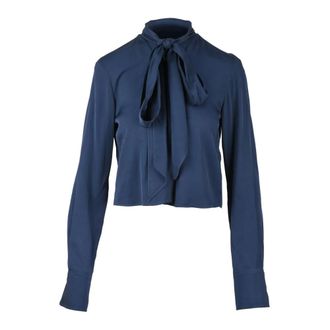 Stella McCartney Damen, Blusen & Hemden, Blau, MGr&ouml;&szlig;e