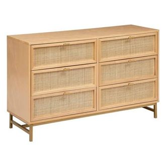 Atmosphera Atmosphera Créateur dIntérieur - Commode Rayo 6 Tiroirs - Meuble de Rangement en Bois pour Chambre, Salon, Bureau - L120 x H74,5cm