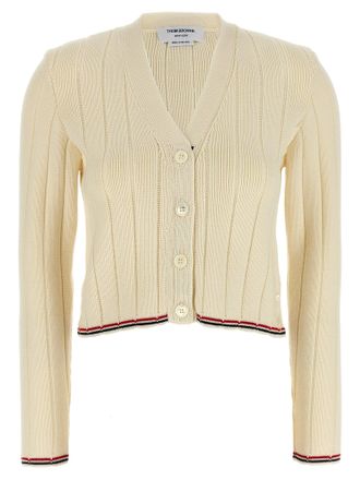 Thom Browne Échelle à aiguille pleine aiguille Stitch Cardigan
