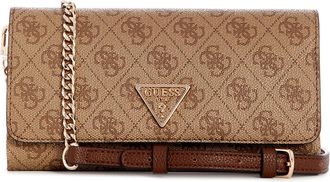 Guess Noelle Xbody Flap Organizer Latte Logo/Brown