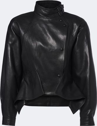 Balmain Jacke aus Leder