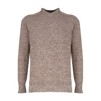 Malo Beige Moulin&eacute; Cashmere Sweater - - Knitwear - Herren - Beige - M