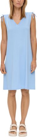 s.Oliver Kleid mit V-Ausschnitt und Binde-Detail
