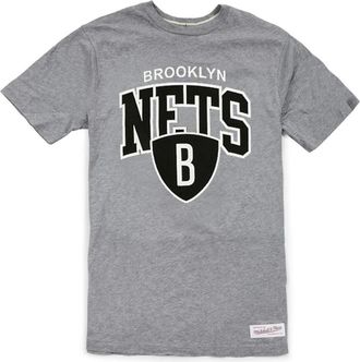 Mitchell & Ness Dunkelgraues Team Arch Tee - - Tops - Herren - Grau - XL