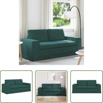 vidaXL vidaXL Ecksofa - Sofa Dunkelgr&uuml;n 182 x 80 x 82 cm Stoff