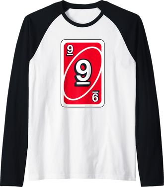 Uno Halloween Red 9 Karte Raglan