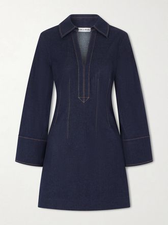 Veronica Beard Raymond Mini-jeanskleid - Blau