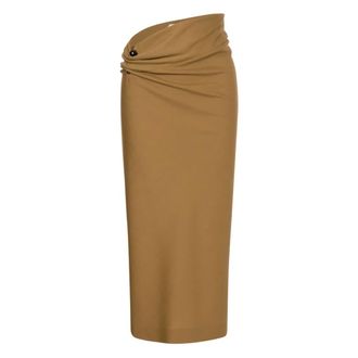 Alberta Ferretti Femme, Jupes, Brun, Taille: 38 FR Gonna
