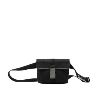 Gucci Pre-owned Canvas Belt Bag - - Pre-owned - Damen - Schwarzk - ONE SIZE