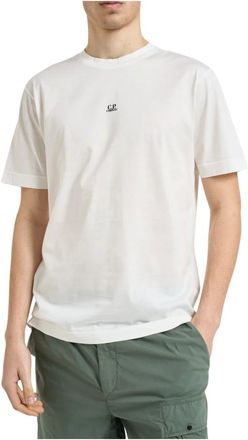 C.P. Company C.p. Company, Homme, Tops, Blanc, Taille: M Crew Neck T-shirt