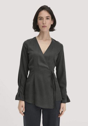 Hessnatur Klassische Bluse Regular aus reinem TENCEL Lyocell (1-tlg)