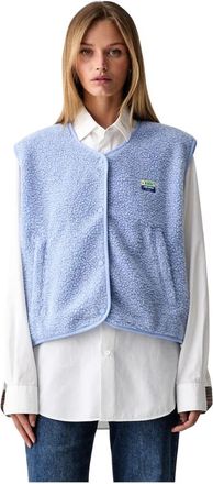 American Vintage Hoktown Vest - Femme - Vestes - Bleu - Taille: 40/42 FR